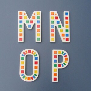 White "brick Script" Wall Letters, Embedded With Real Bricks. - Etsy