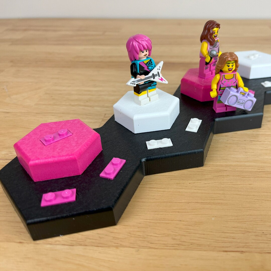Hex Shaped Display Stand Holds 12 Minifigures - Etsy
