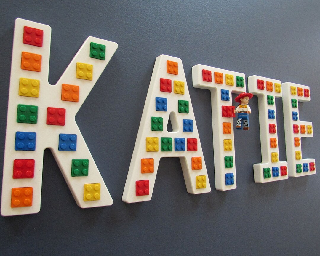 White "brick Script" Wall Letters, Embedded With Real Bricks. - Etsy