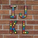 Black "brick Script" Wall Letters, Embedded With Real Bricks. - Etsy
