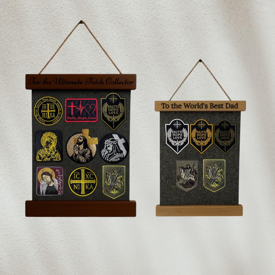 Felt Velcro Patch Display Board: Wall-mounted Morale Patch Organizer - Etsy