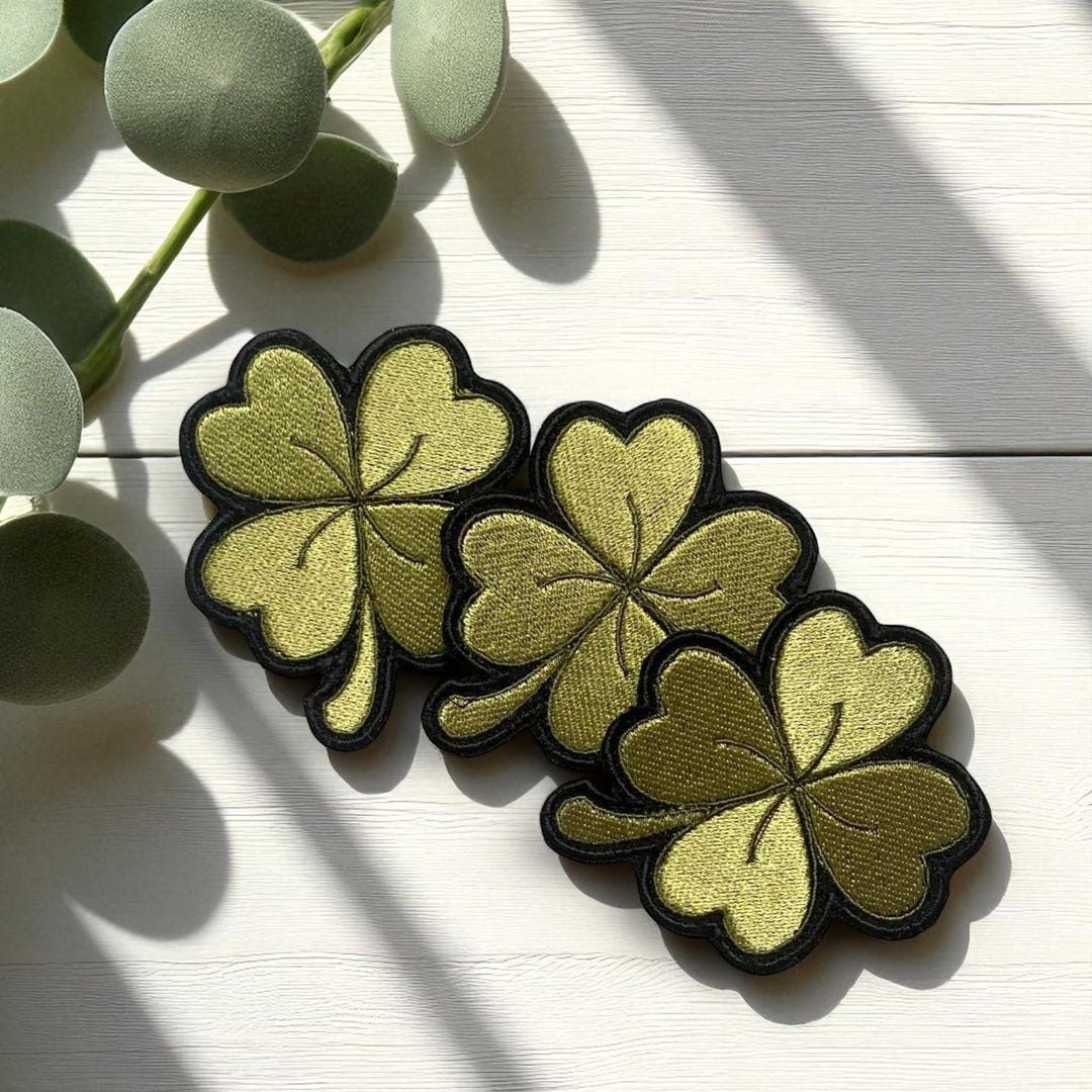Four-leaf Clover Patch | Embroidered Good Luck Charm | Patch for ...