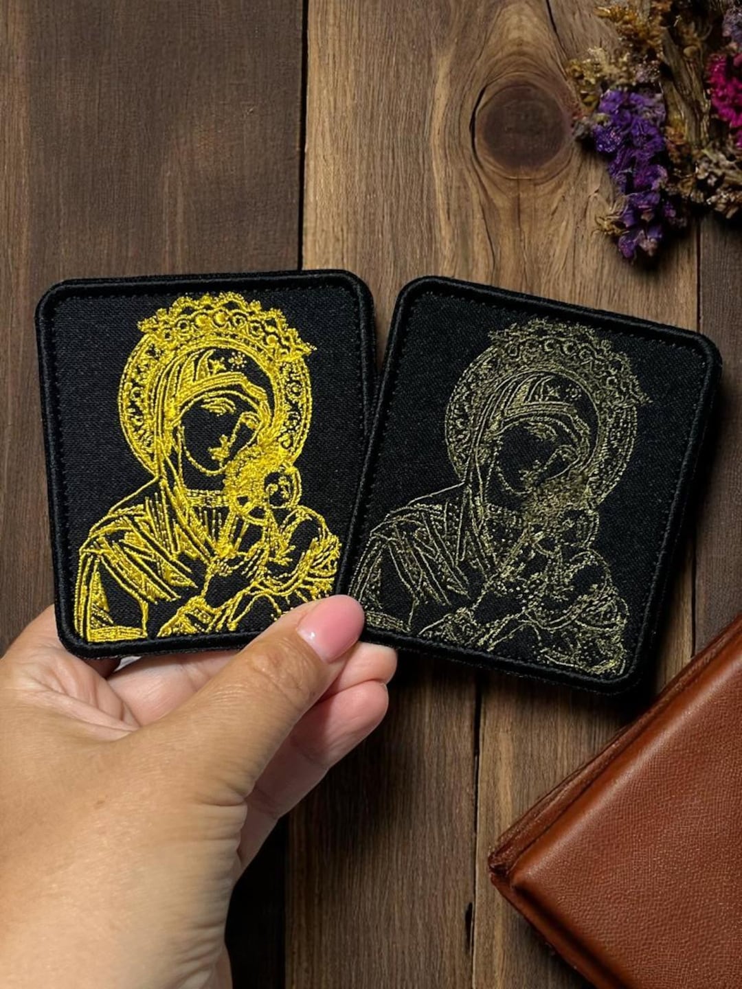 Orthodox Virgin Mary Embroidered Patch: Mother of God Icon - Etsy