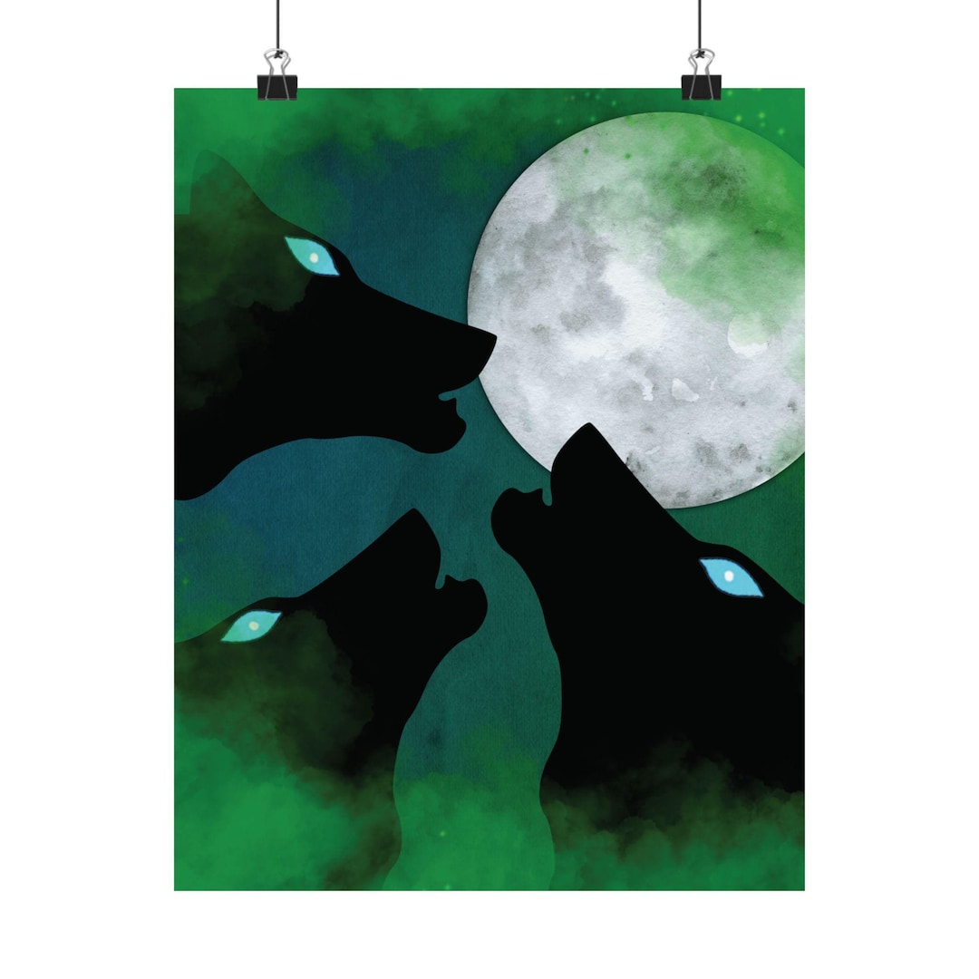 Dragon Age Veilguard Poster: Solas Three Wolf Moon Matte Print - Etsy