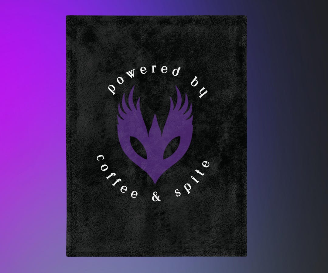 Dragon Age Blanket Veilguard "powered by Coffee & Spite" Lucanis ...