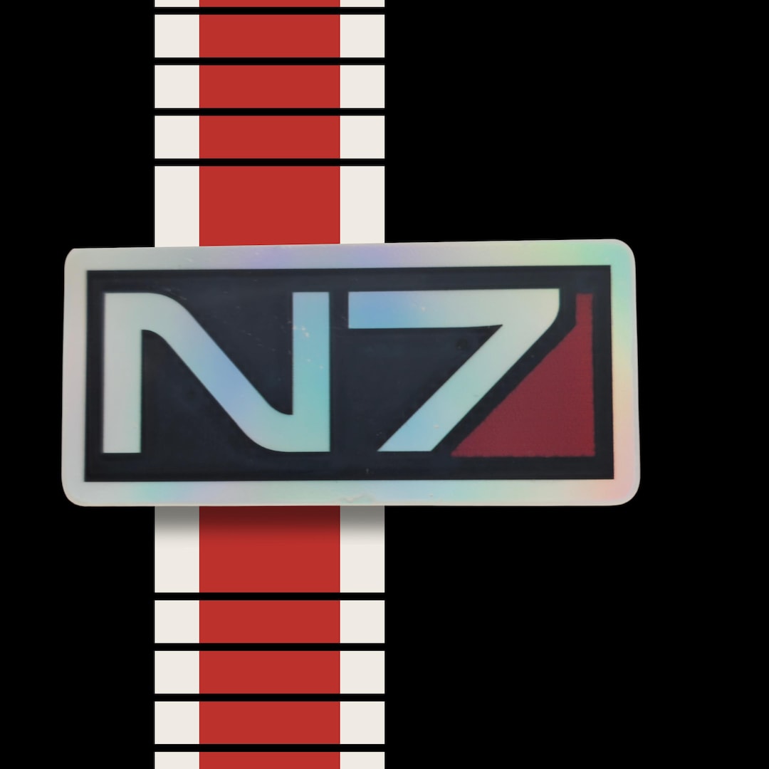 Mass Effect N7 Sticker | Holographic Decal for Bioware Fans | Cool ...