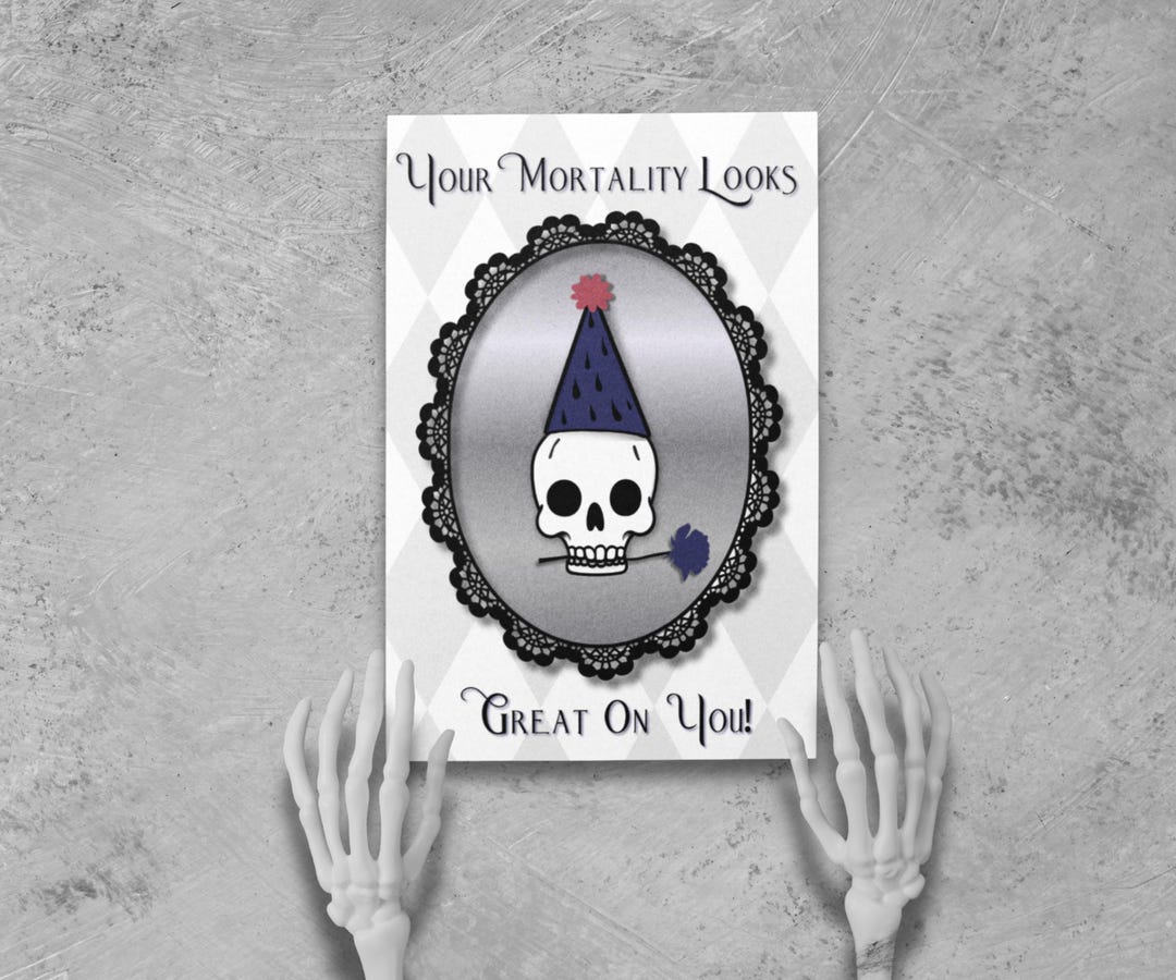 Gothic Greeting Card: Dark Humor Card for All Occasions - Etsy