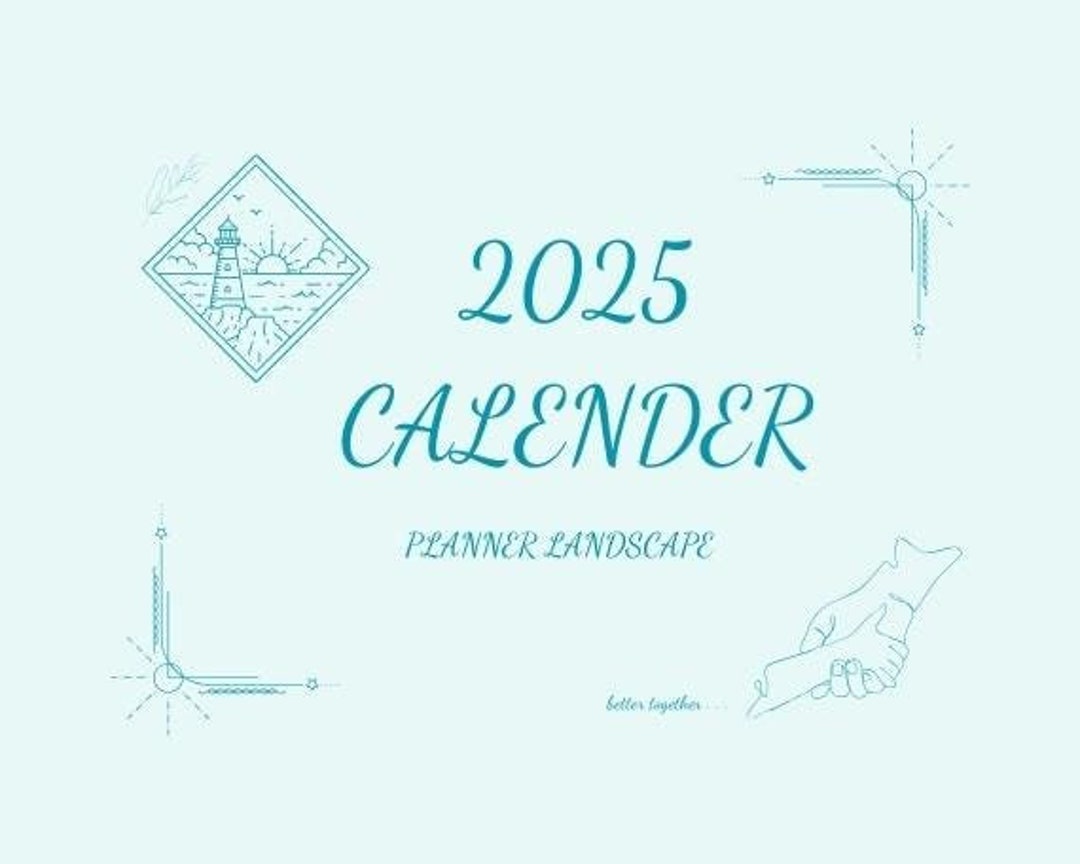 2025 Printable Calendar & Planner Editable PDF Monthly Daily Organizer ...