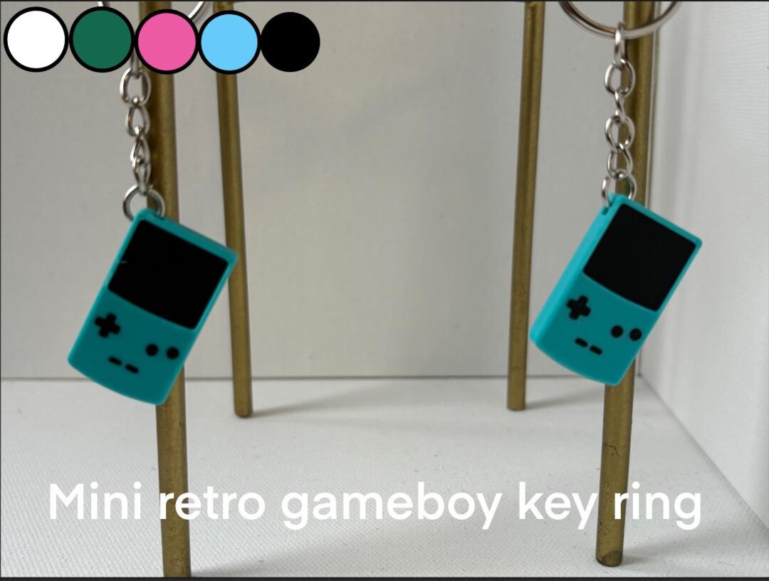 Mini Retro Game Boy Key Ring - Etsy