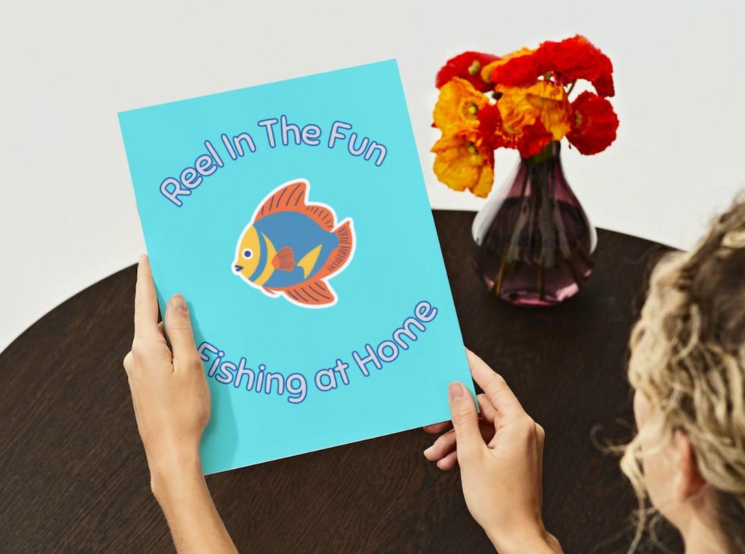 Printable Kids Fishing Activity Book – DIY Indoor Fishing Game & Crafts ...