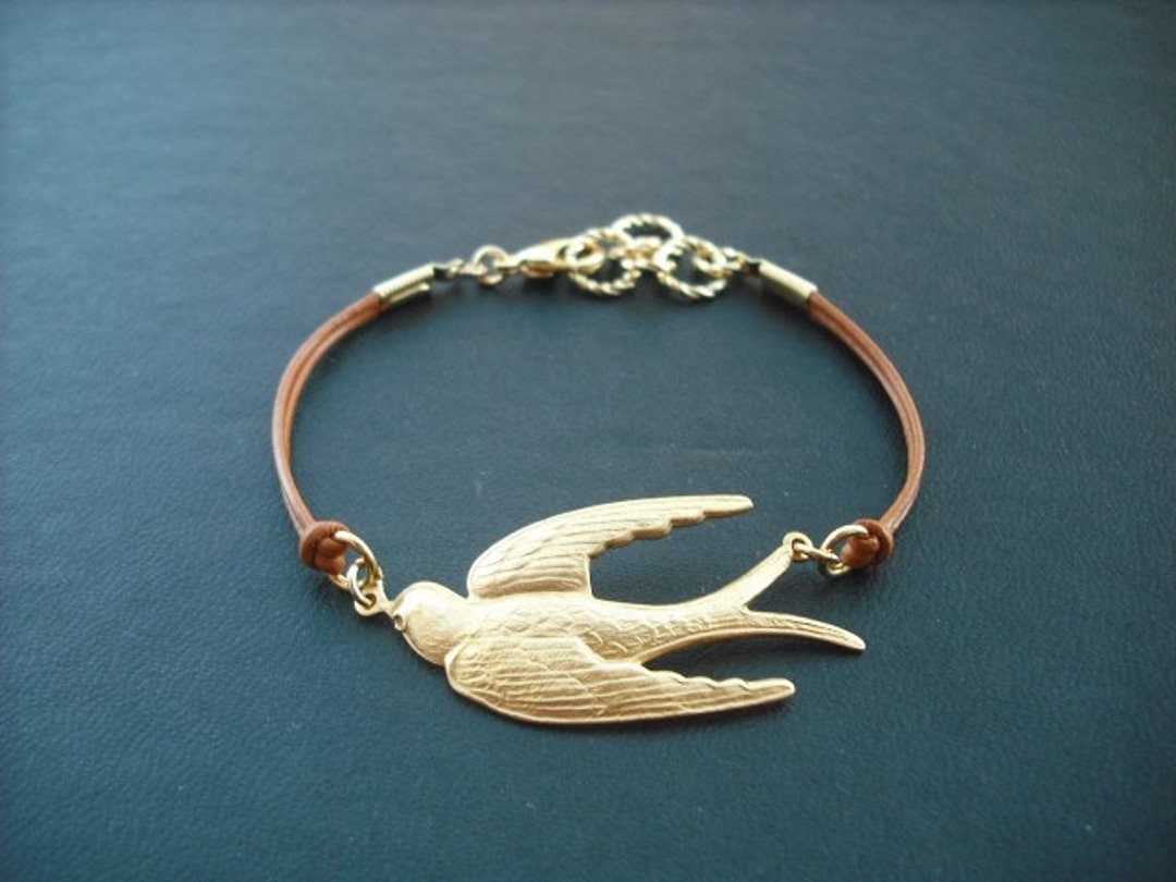 Gliding Bird Bracelet - Etsy