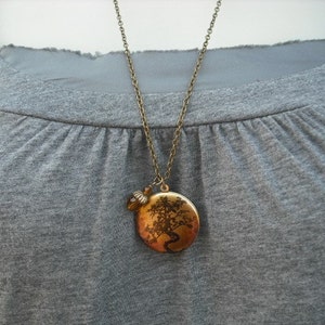 Bonsai Tree Locket Necklace - Etsy