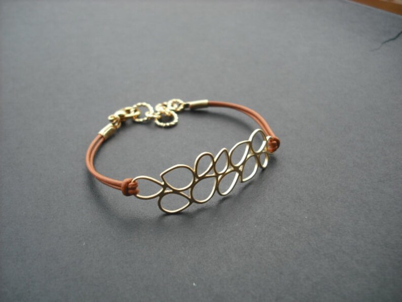 Matte Gold Long Multi Teardrop Bracelet - Etsy