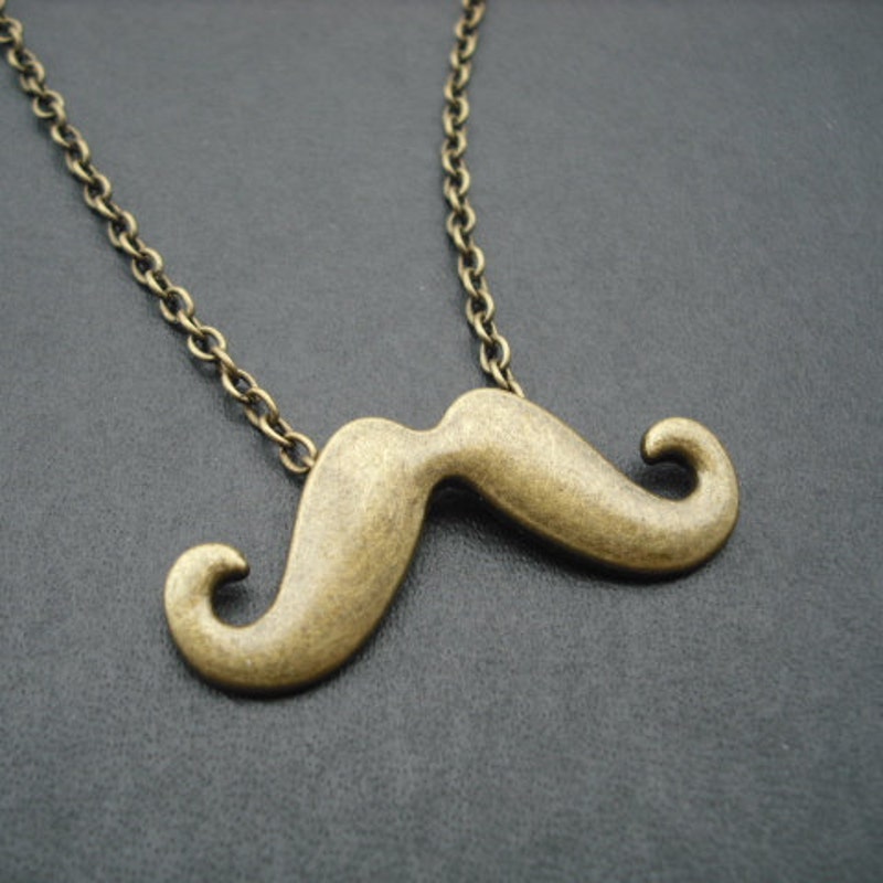 Mustache Necklace - Etsy