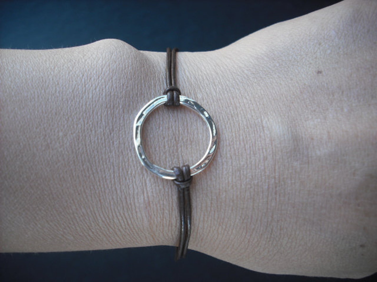 Silver Hoop Bracelet Sterling Silver Plated - Etsy