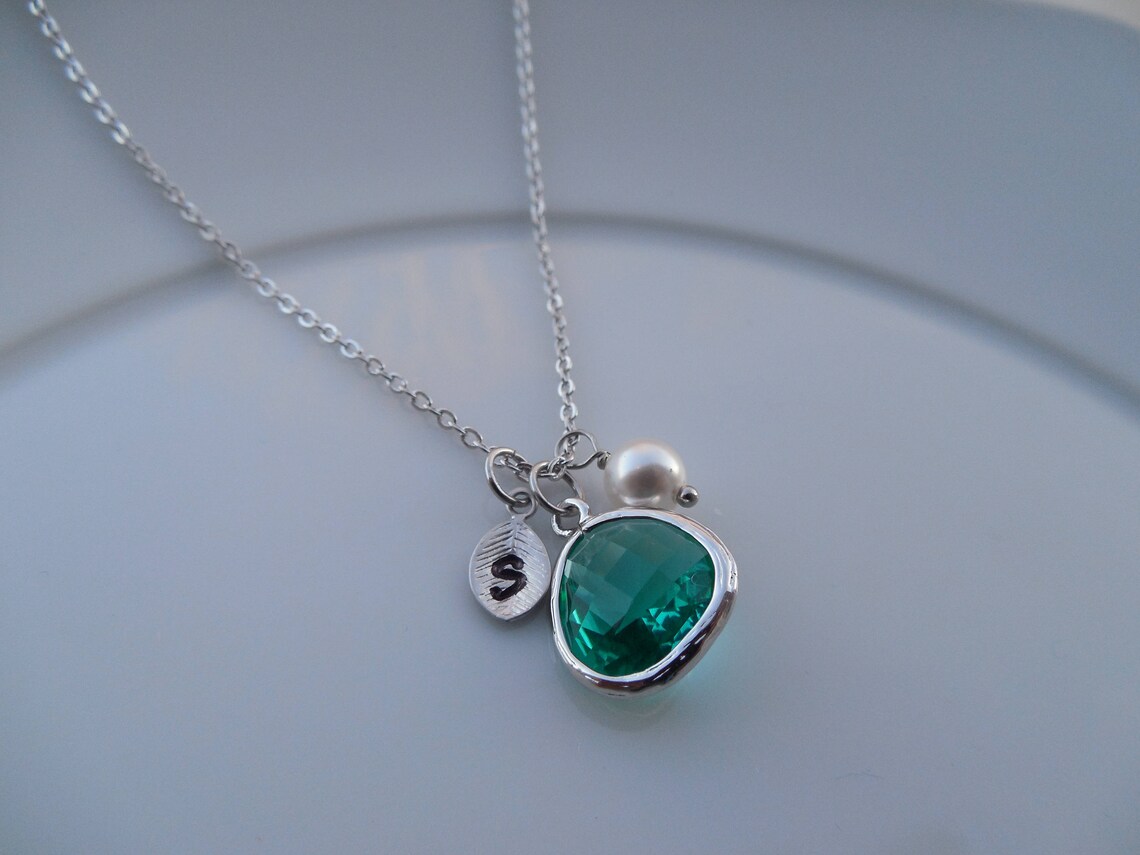 December Birthstone Necklace, Gold or Silver Blue Topaz Necklace With ...