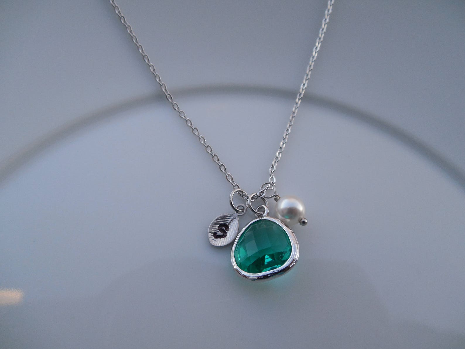December Birthstone Necklace Gold or Silver Blue Topaz - Etsy