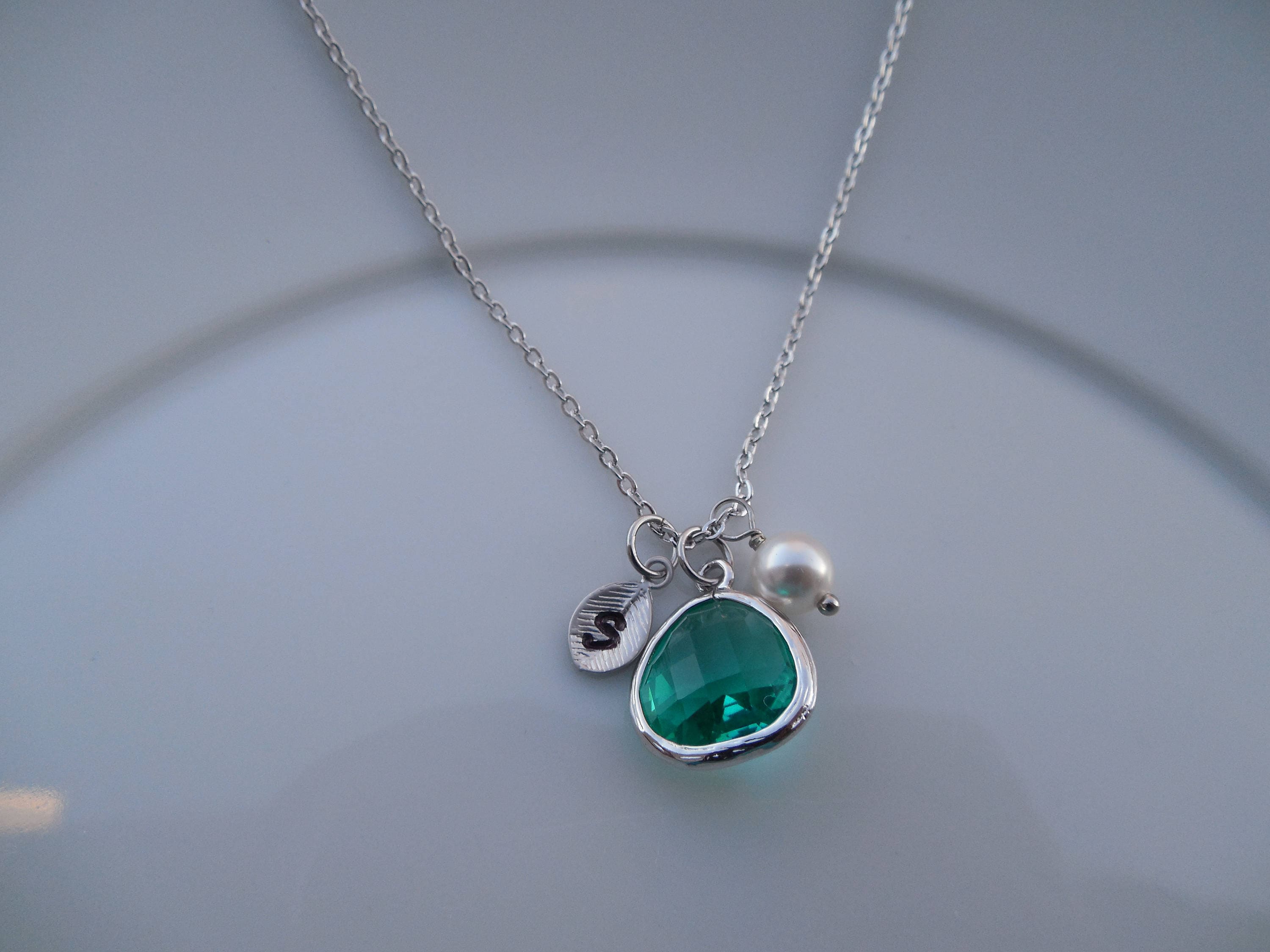 December Birthstone Necklace Gold or Silver Blue Topaz | Etsy