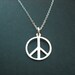 Peace Necklace - Sterling Silver - Etsy