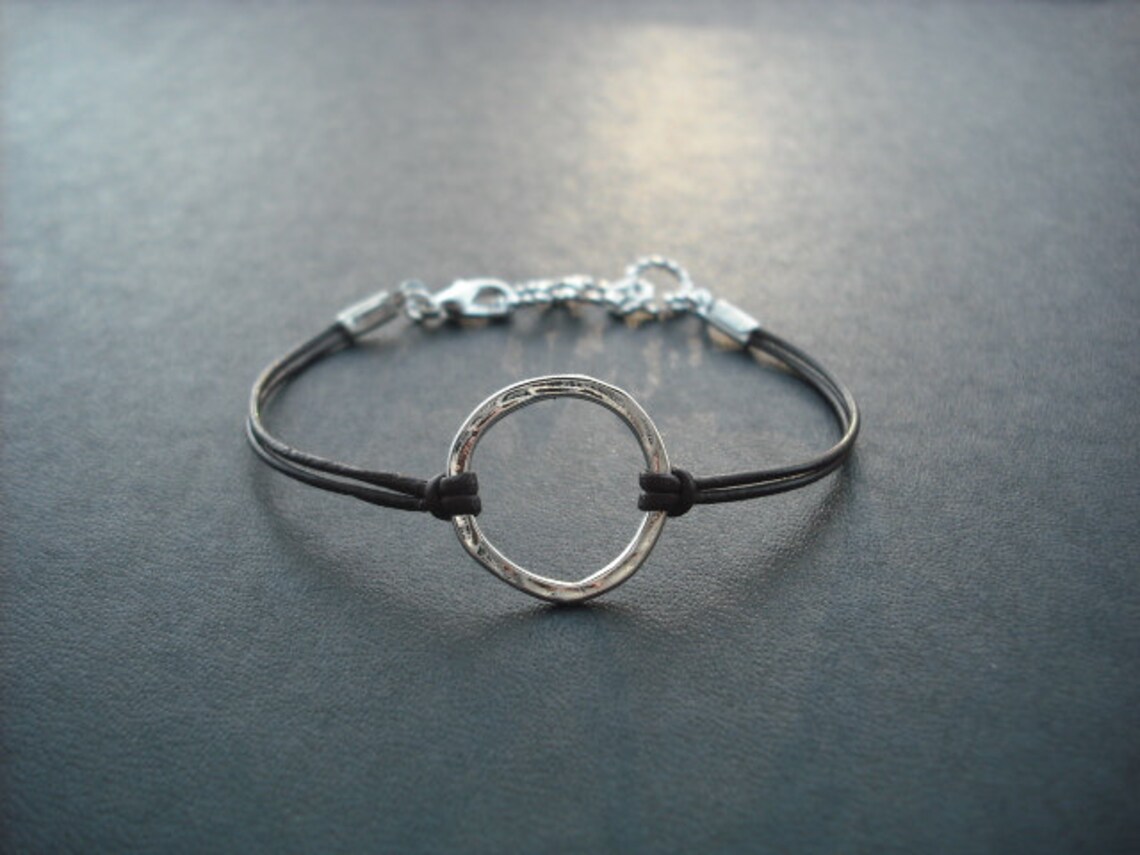 Silver Hoop Bracelet Sterling Silver Plated - Etsy