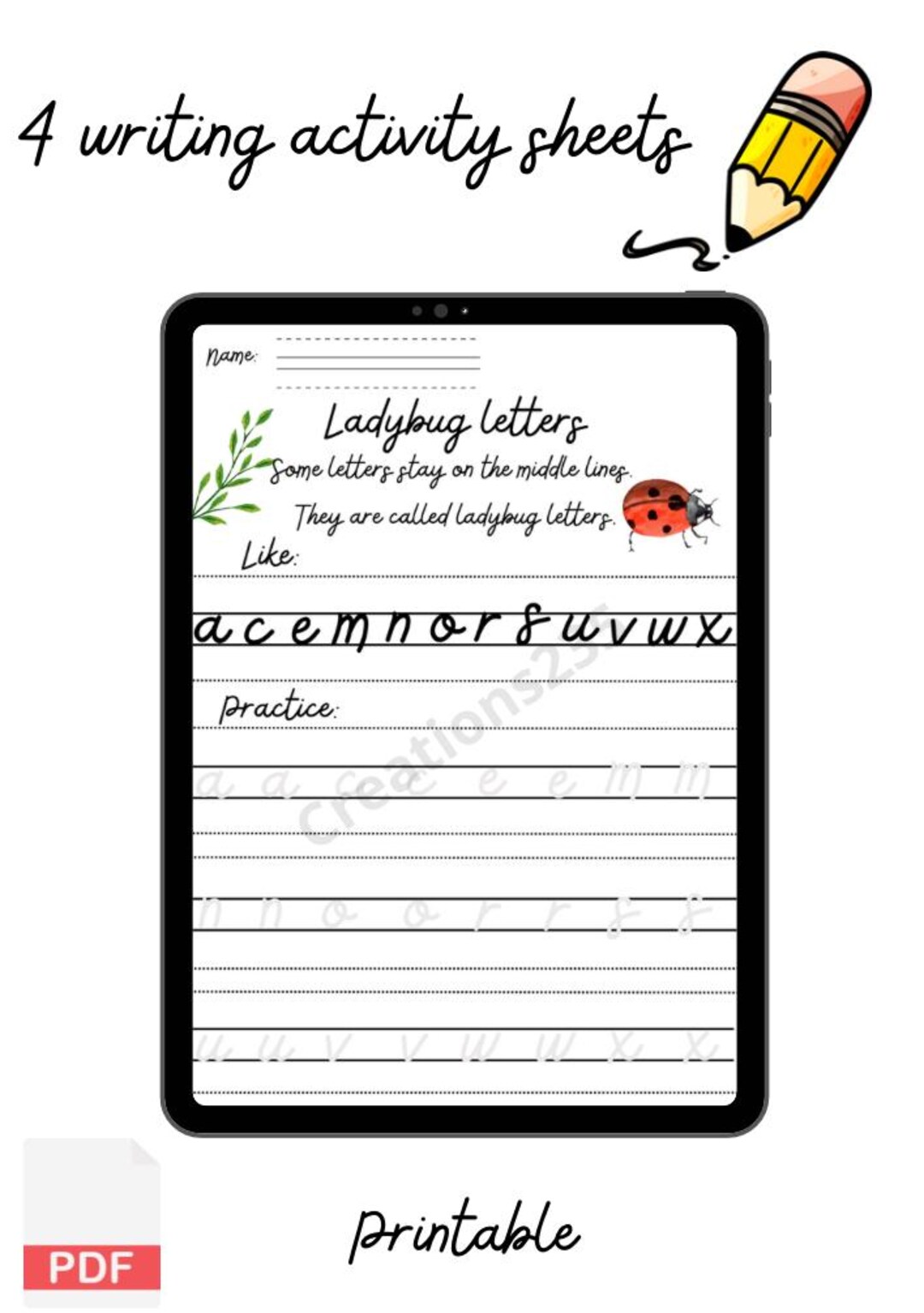 Digital & Printable Writing Learning Activity for Students, Fun ...