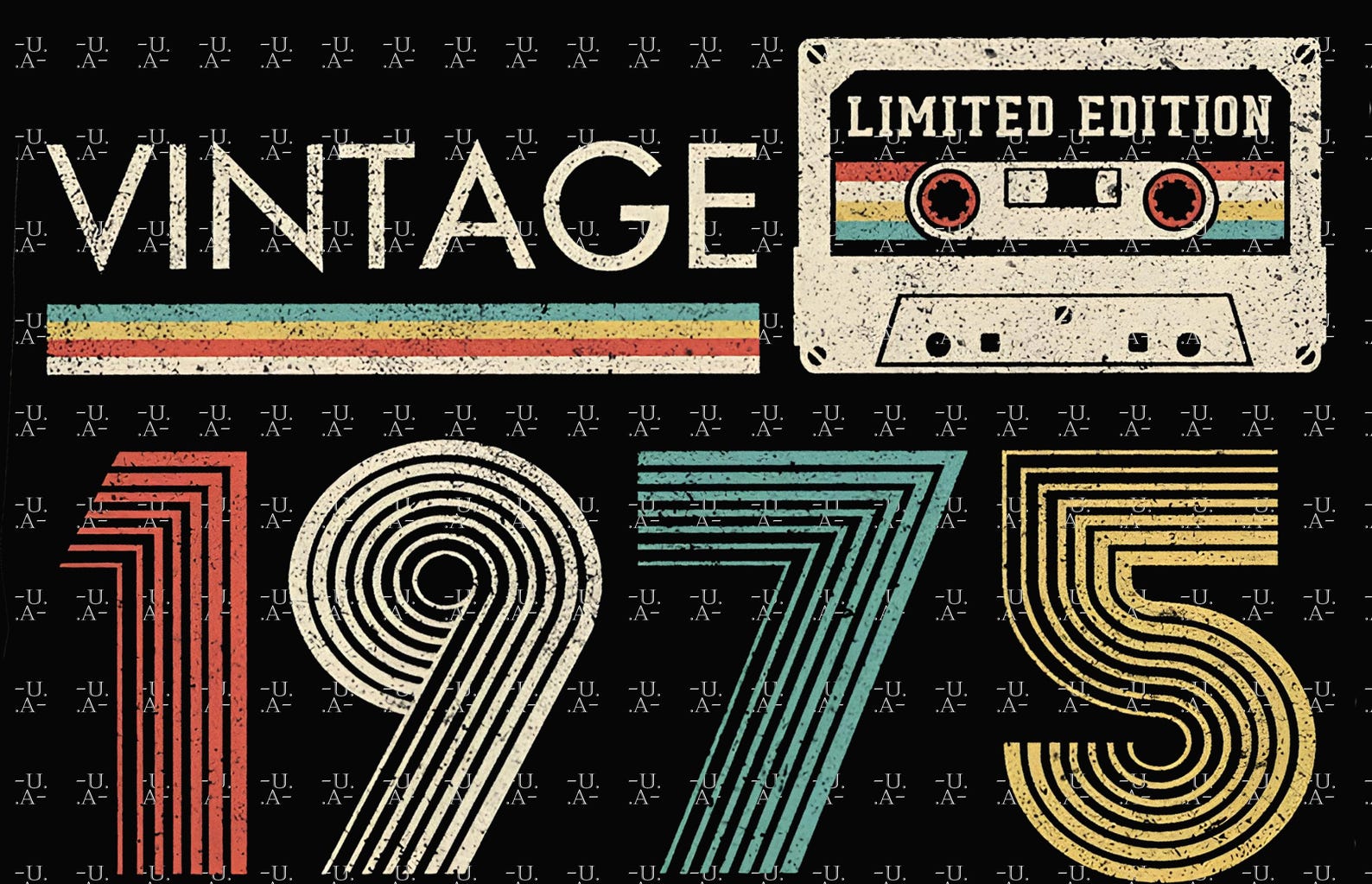 Vintage 1975 SVG and PNG - Etsy