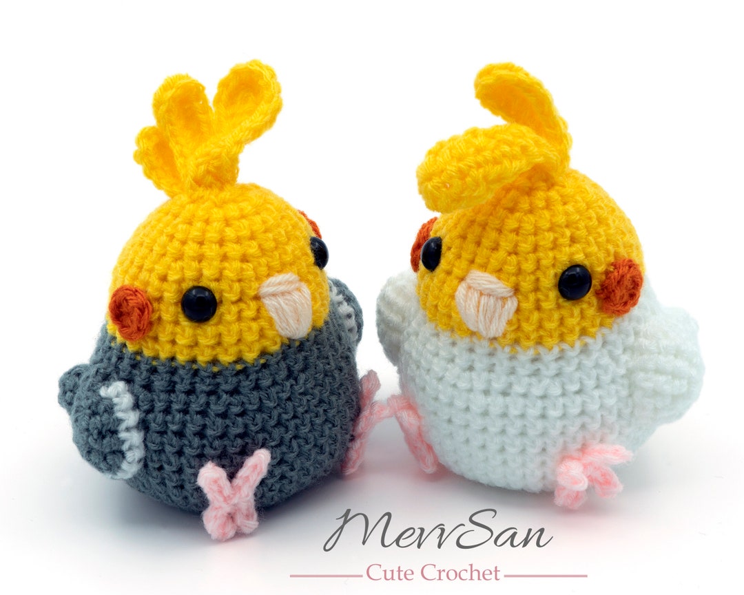 CROCHET PATTERN Amigurumi Cockatiel Parrot Bird by Mevvsan - Etsy