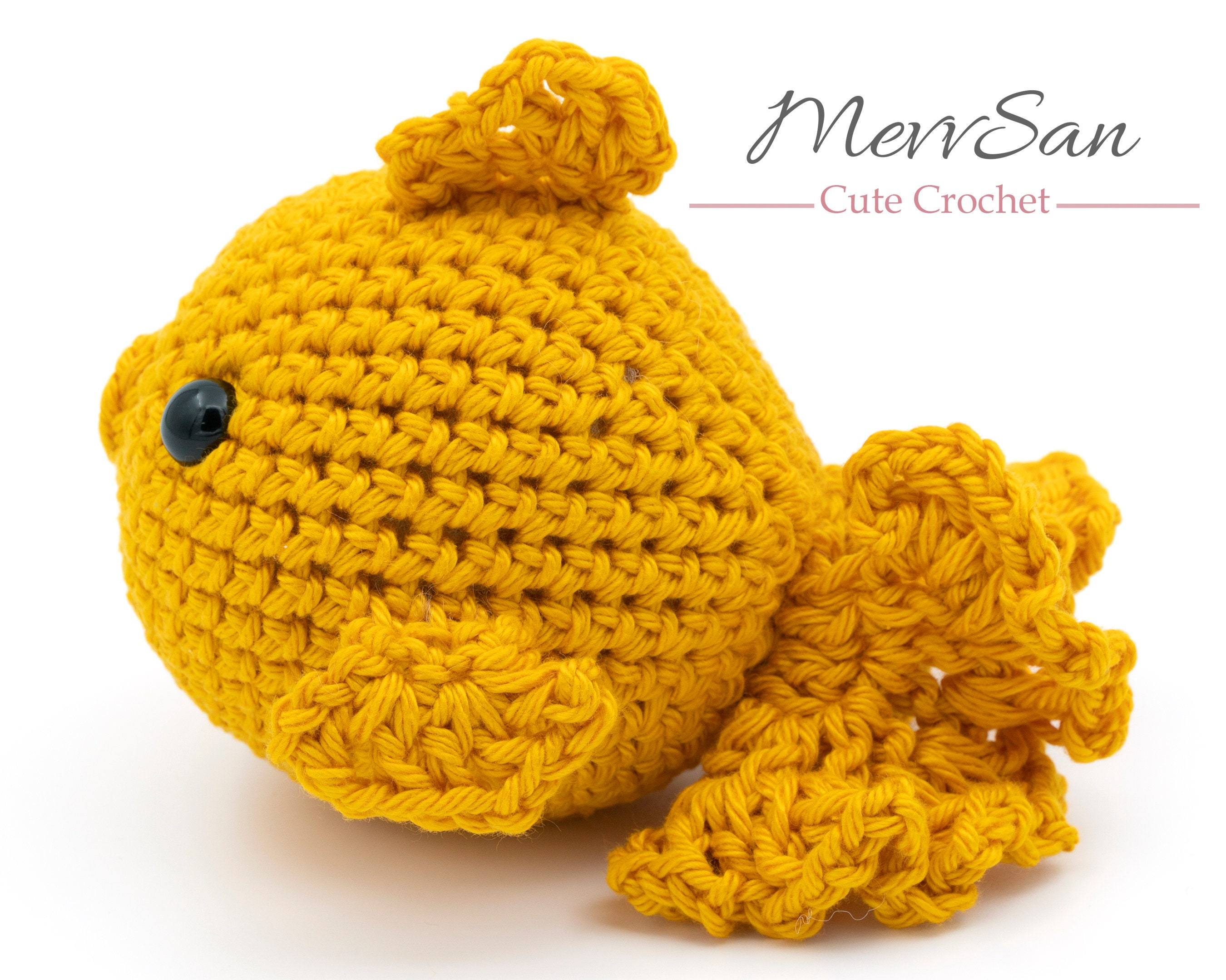 Do It Yourself DIY Plush Doll Stuffed Animal Koi Fish Crochet Pattern ...