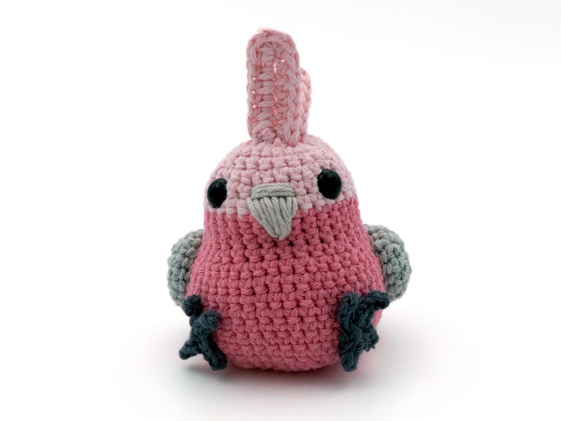 CROCHET PATTERN Amigurumi Galah Cockatoo Parrot by Mevvsan [PDF Instant ...