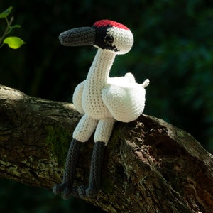 MADE to ORDER - Amigurumi Whooping Crane Bird - Cute Crochet Endangered ...