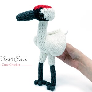 MADE to ORDER - Amigurumi Whooping Crane Bird - Cute Crochet Endangered ...