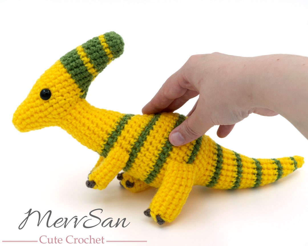 CROCHET PATTERN Amigurumi Parasaurolophus Dinosaur by - Etsy