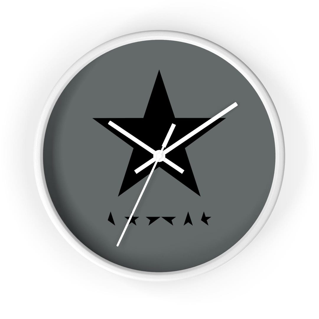 David Bowie BLACKSTAR Wall Clock - Etsy