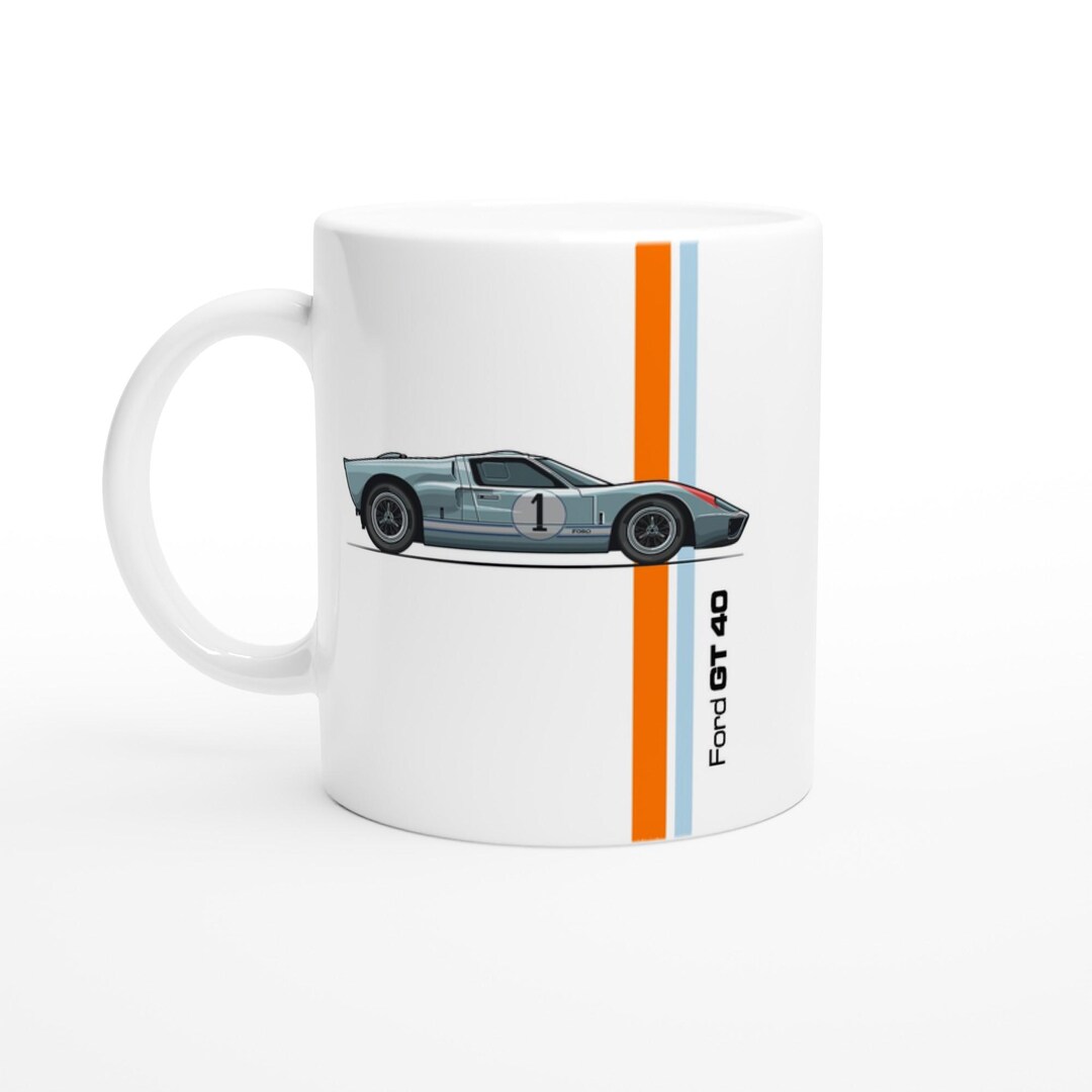 Ford GT40 Retro Mug - Unique 11oz Ceramic Coffee Cup - Etsy