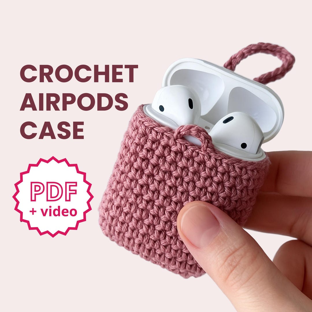 DIY Crochet Airpods Case Pattern - Step-by-step Tutorial - Etsy