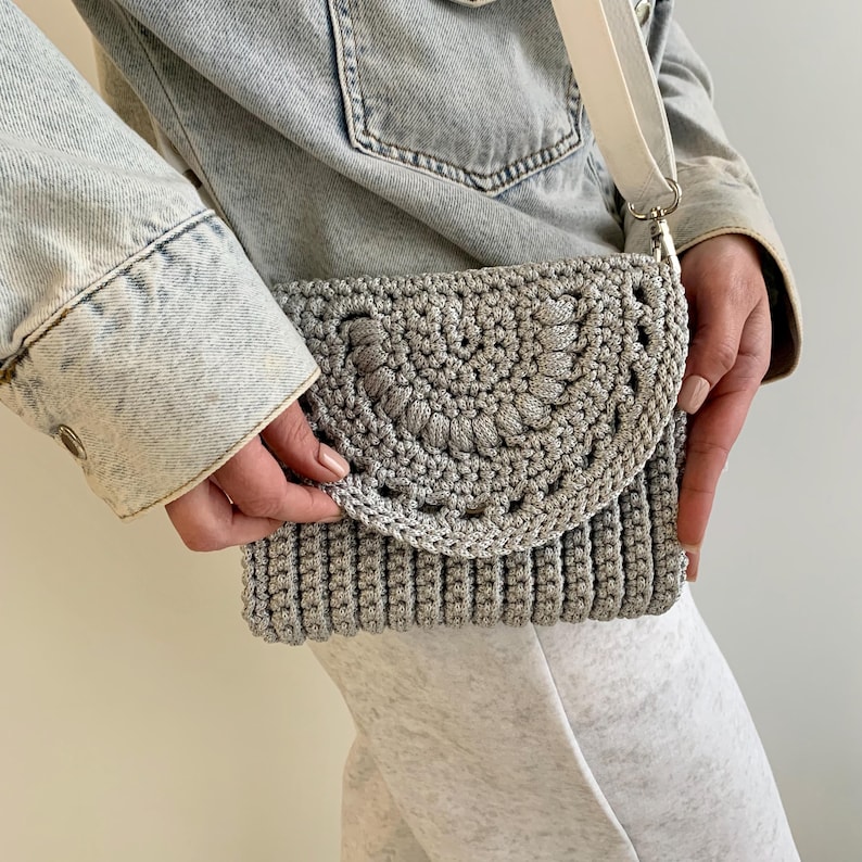 Crochet Crossbody Bag & Clutch – Step-by-step PDF Tutorial With Video ...