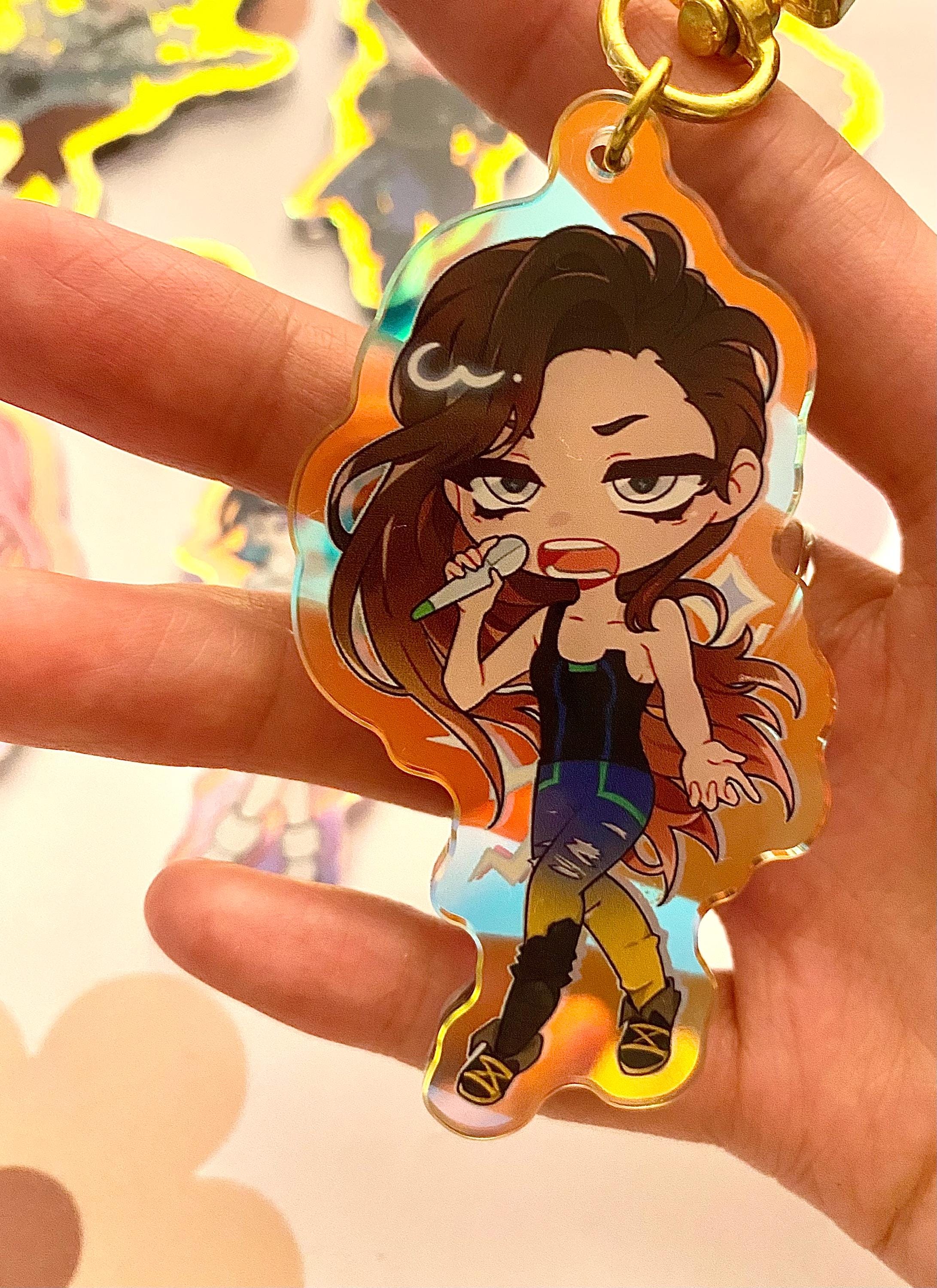 Alien Stage Holographic Keychain Charms: Anime Merchandise (3 Inch) - Etsy