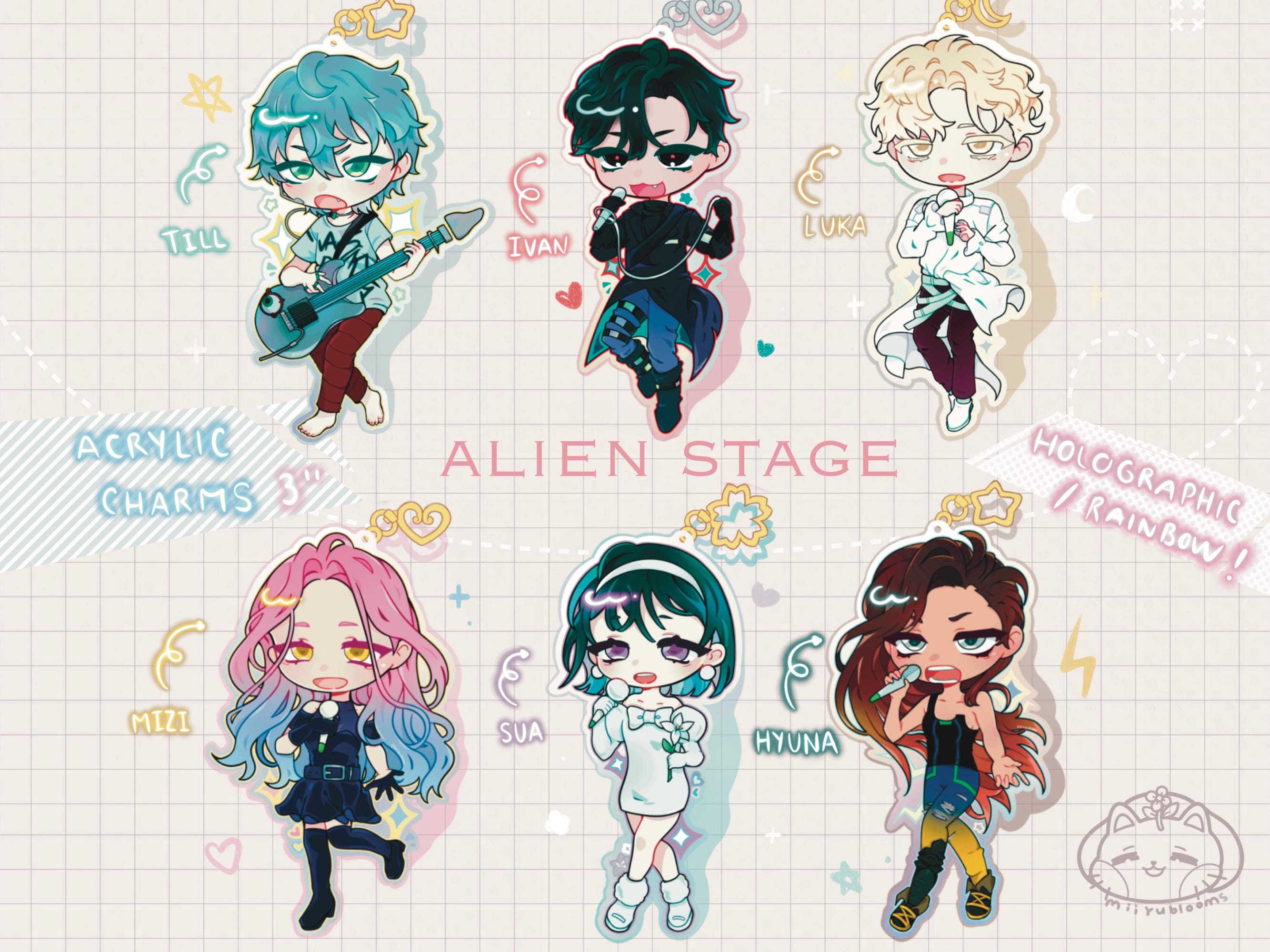 Alien Stage Holographic Keychain Charms: Anime Merchandise (3 Inch) - Etsy