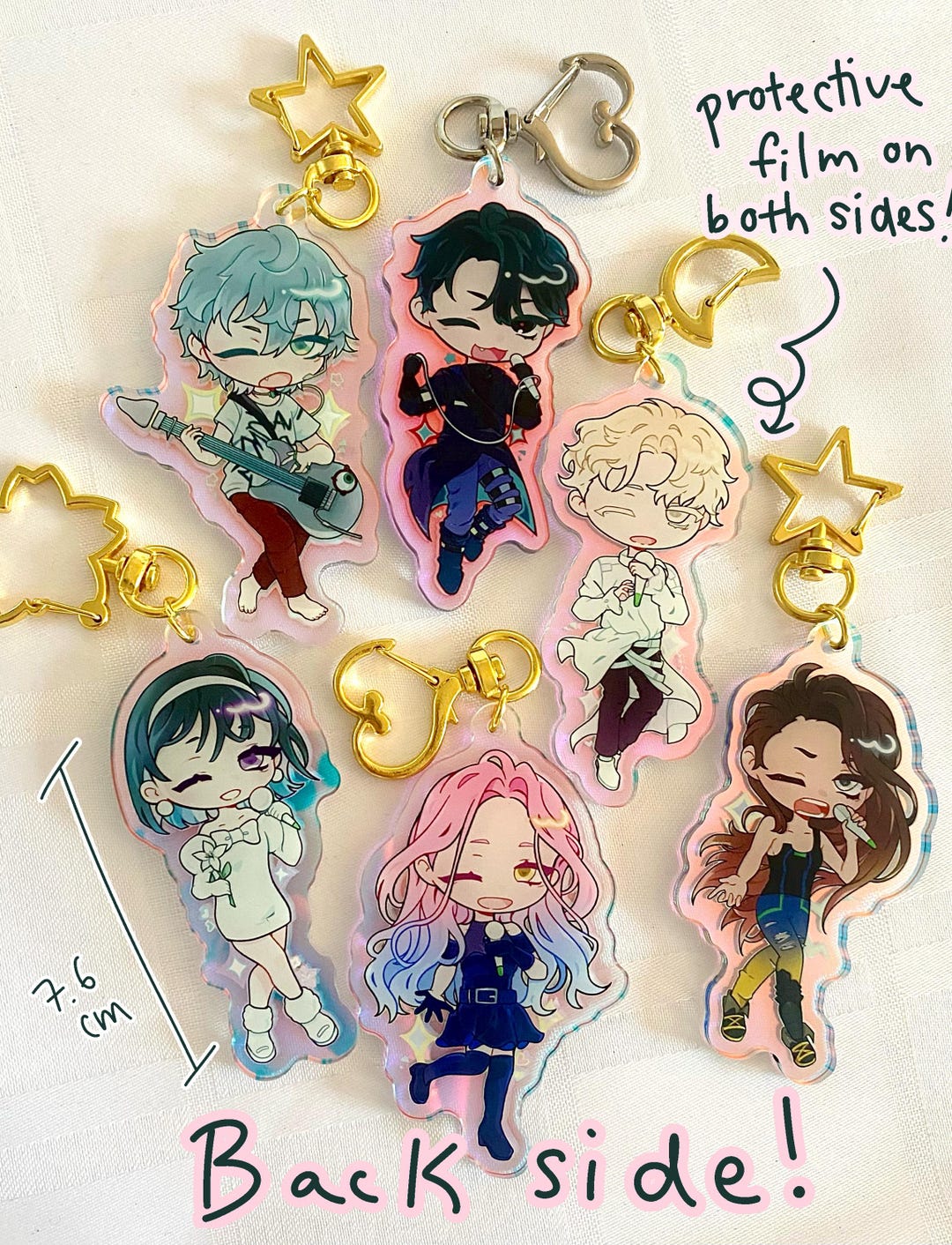 Alien Stage Holographic Keychain Charms | Ivan, Till, Mizi, Luka, Hyuna ...