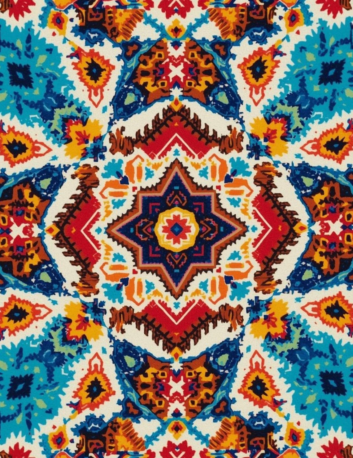 5 Aztec Art Prints - 8.5inx11in Watercolor Aztec Printable Art ...
