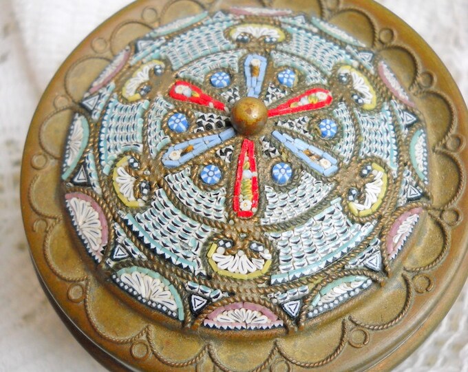 Antique Italian Micro Mosaic Box Circa 1900 Time Raveler - Etsy