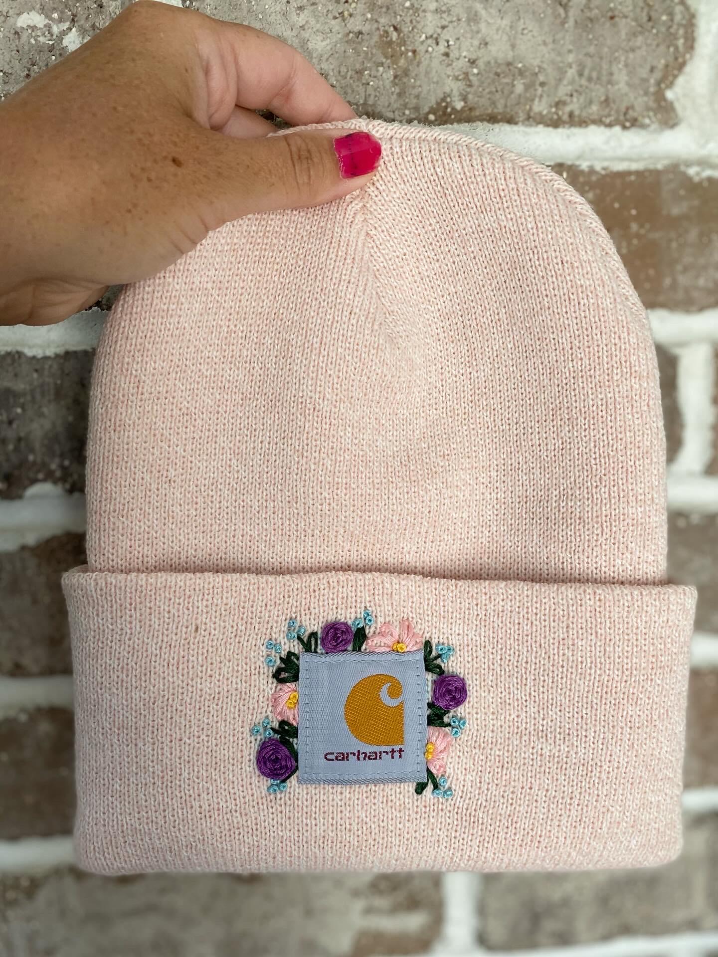 Custom Hand Embroidered Beanie - Etsy