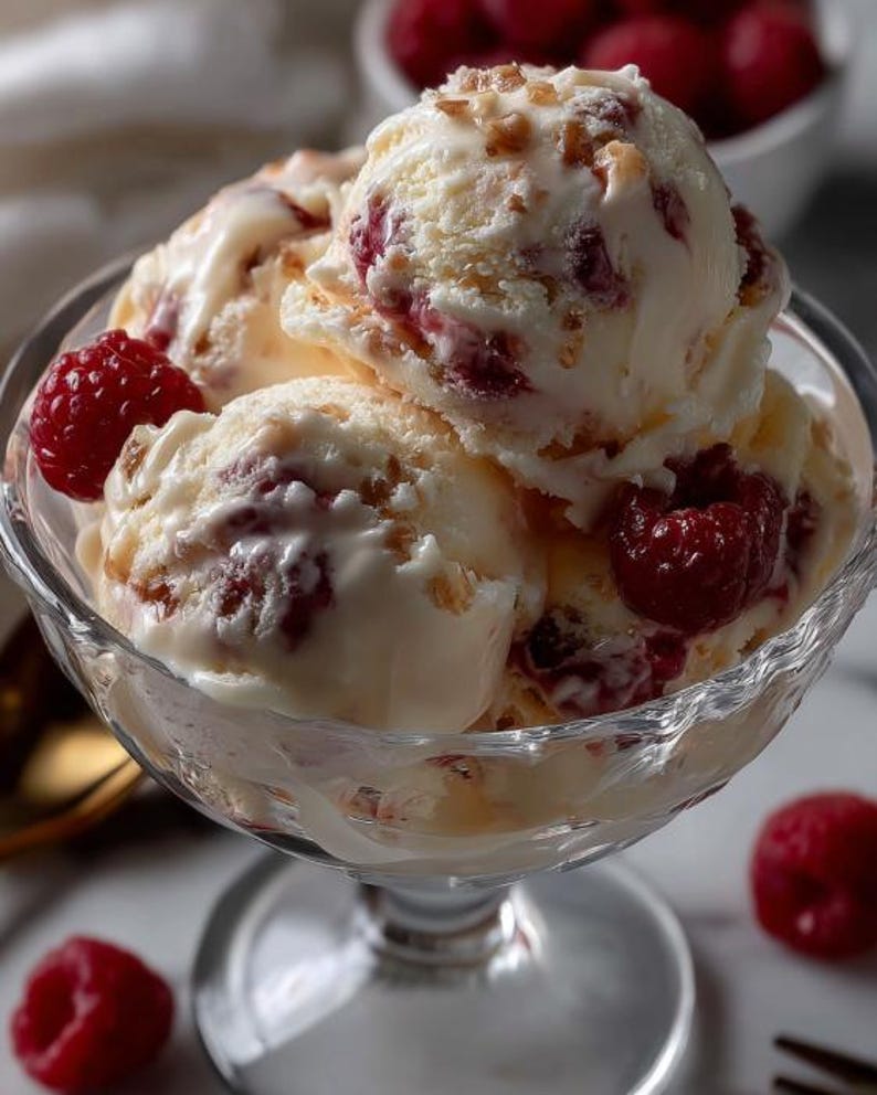 BEST RECIPE for No-churn White Chocolate Raspberry Ice Cream Recipe ...