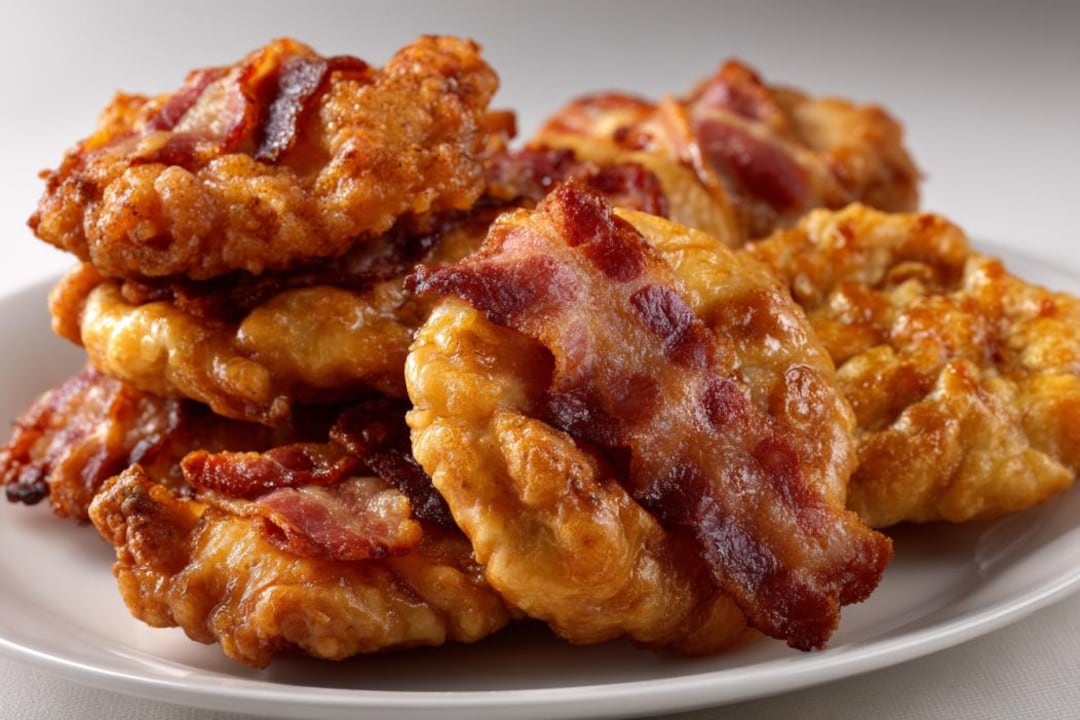 RECETTE FACILE pour des beignets croustillants au bacon : une collation ...
