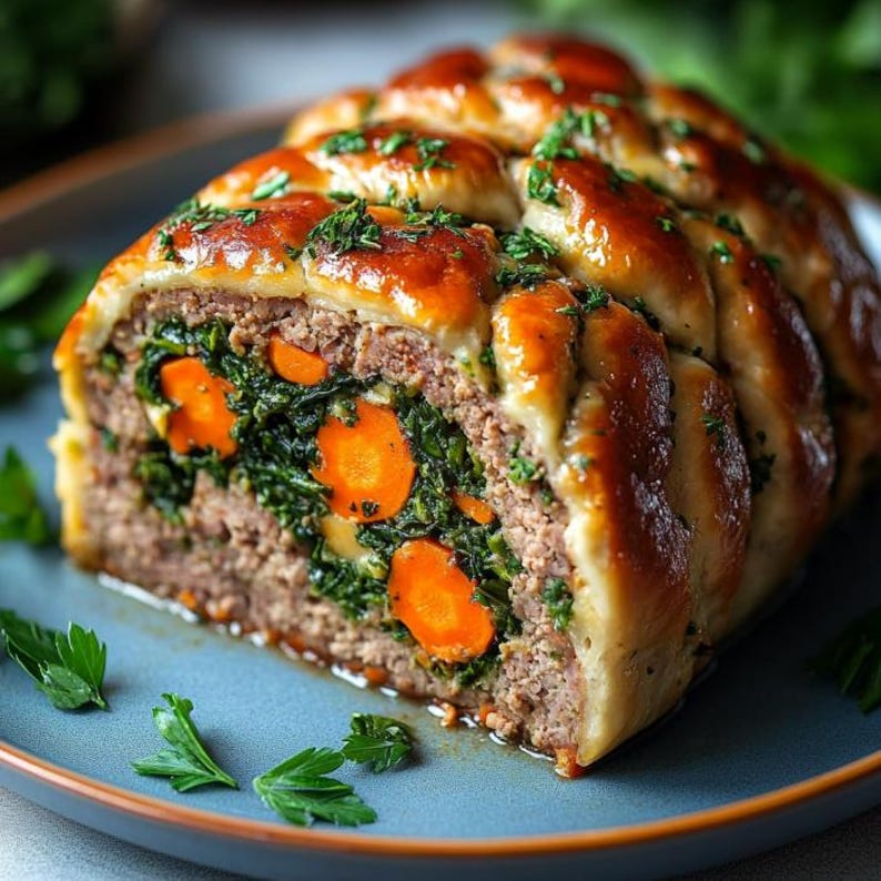 BEST RECIPE for Savory Stuffed Meatloaf Roll Recipe "download Files ...