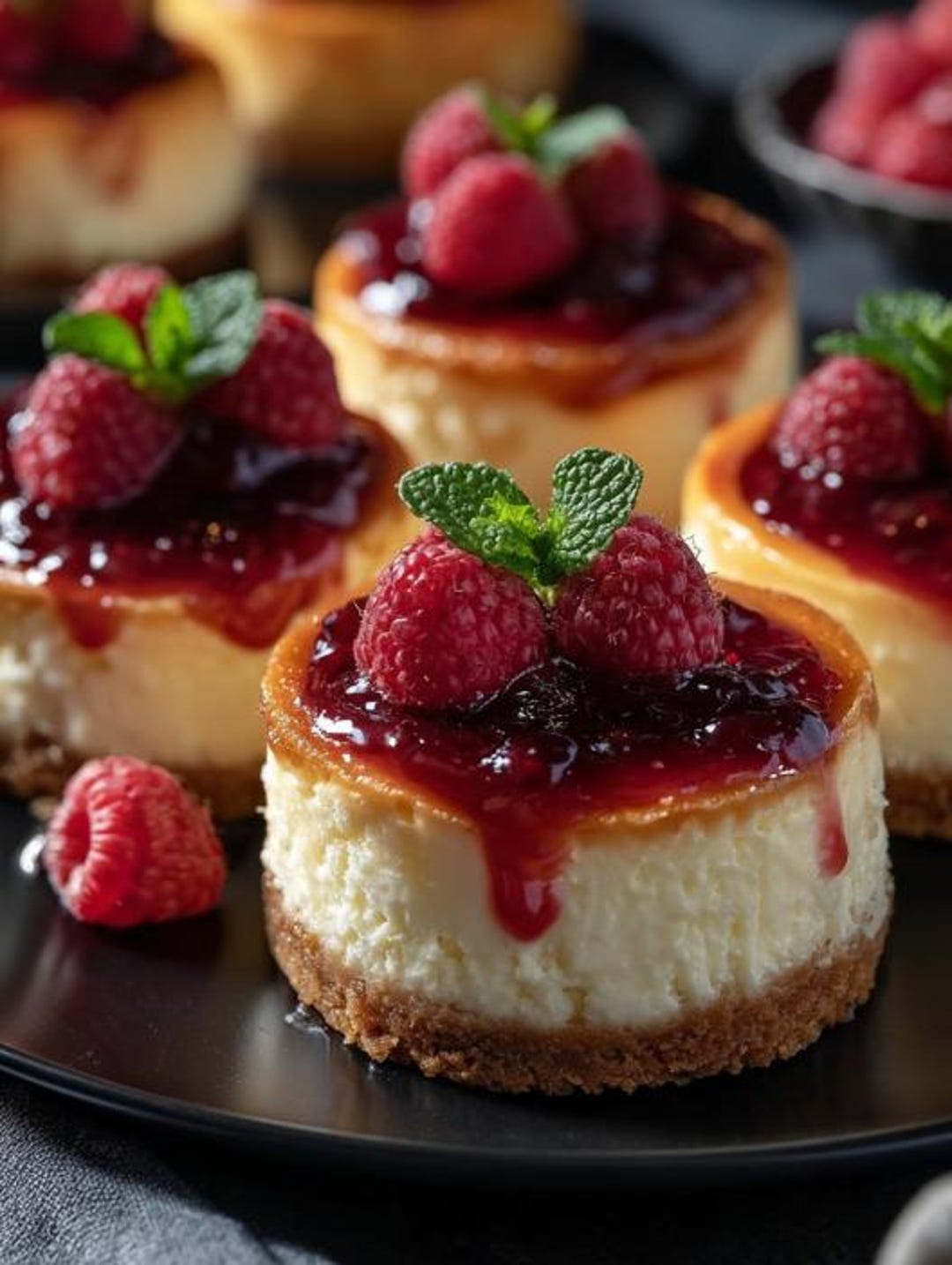 Mini Raspberry Cheesecake Recipe: New York Style Dessert (instant ...