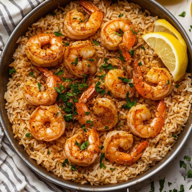 Easy Cajun Shrimp and Rice Recipe PDF – One Pan Dinner, Spicy Meal Prep ...