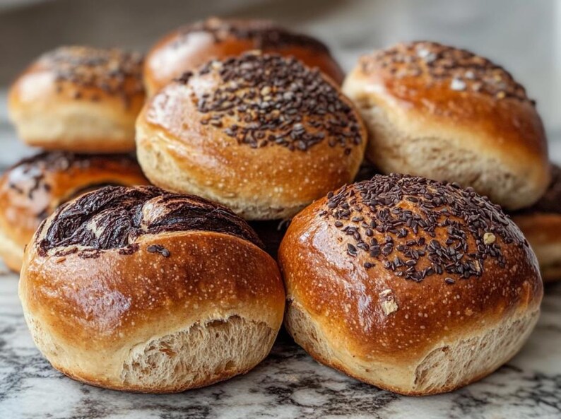 EASY RECIPE for Homemade Sourdough Buns : Printable PDF - Etsy
