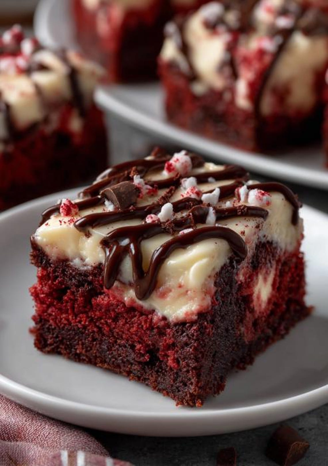 EASY RECIPE for Red Velvet Brownies : Cream Cheese Frosting, Chocolate ...