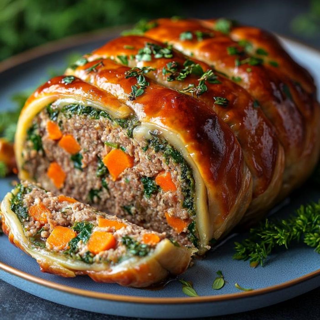 BEST RECIPE for Savory Stuffed Meatloaf Roll Recipe "download Files ...